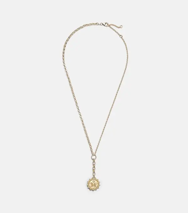 FOUNDRAE 18kt Yellow Pendant Necklace With Diamonds - Gold