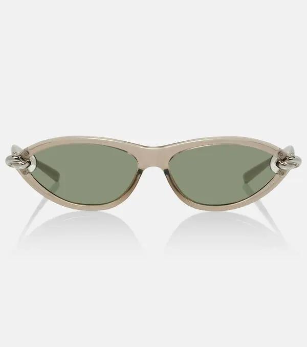 Bottega Veneta Knot Cat-eye Sunglasses - Beige