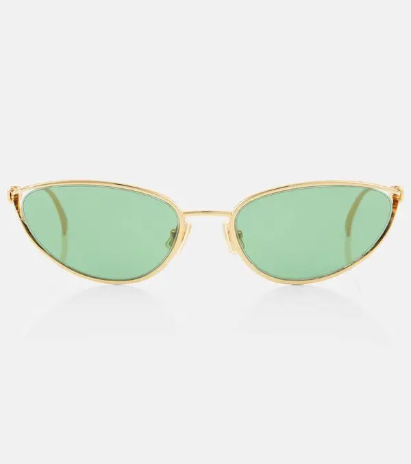 Bottega Veneta Knot Cat-eye Sunglasses - Gold