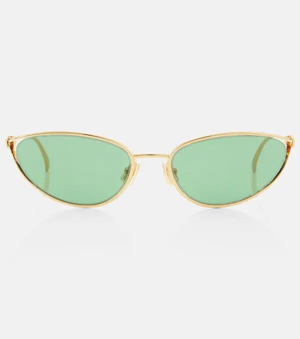 Bottega Veneta Knot Cat-eye Sunglasses - Gold