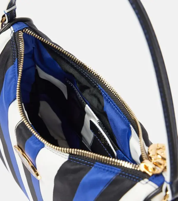 Emilio Pucci Yummy Iride Canvas Shoulder Bag - Blue
