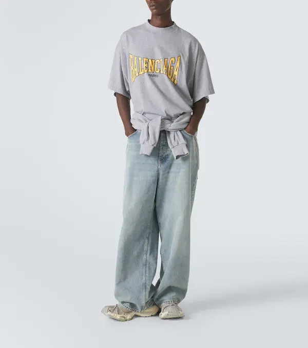 Balenciaga Oversized Cotton Jersey T-shirt