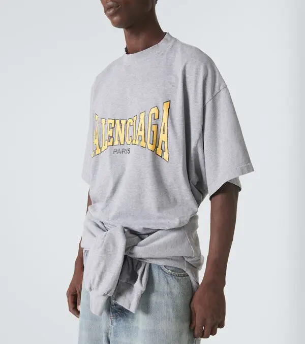 Balenciaga Oversized Cotton Jersey T-shirt