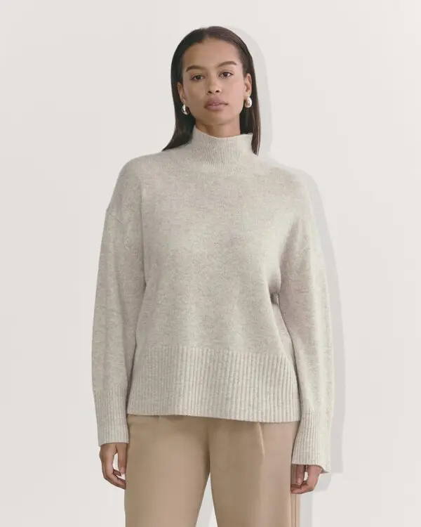 Everlane Boxy Turtleneck Sweater - Canvas