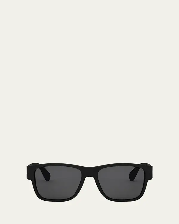 BVLGARI Aluminum Geometric Sunglasses - Black