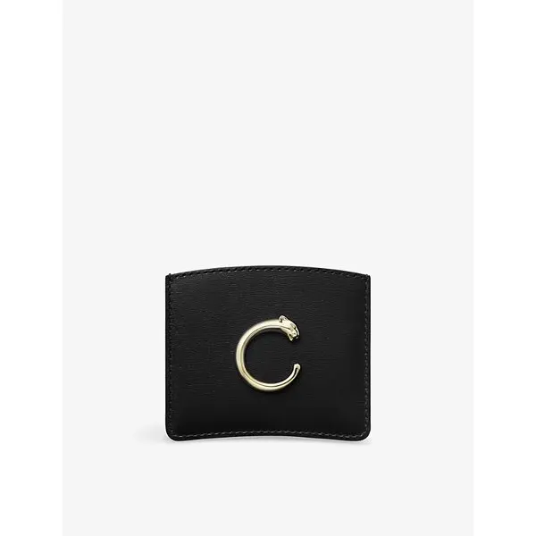 CARTIER Panthère De Leather Cardholder - Black