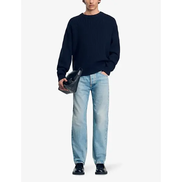 Sandro Regular-fit Mid-rise Denim Jeans - Bleus