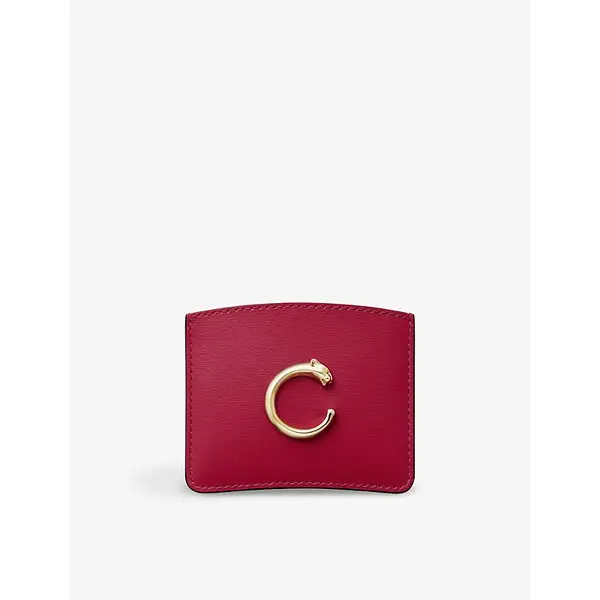 CARTIER Panthère De Leather Cardholder - Cherry Red