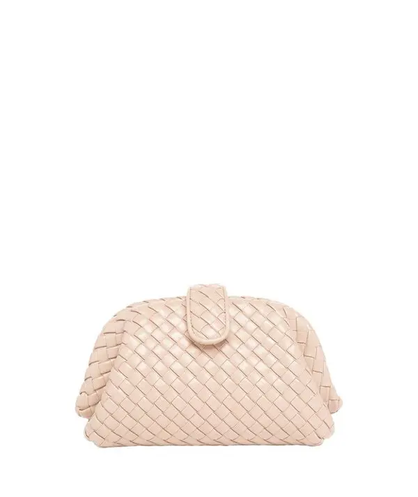 Bottega Veneta Lauren 1980 Mini Clutch Bag - Cameo
