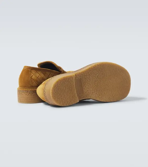 Bottega Veneta Haddock Intrecciato Loafers - Brown