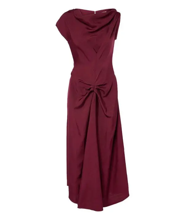 Victoria Beckham - Deconstructed Gathered Midi Dress
