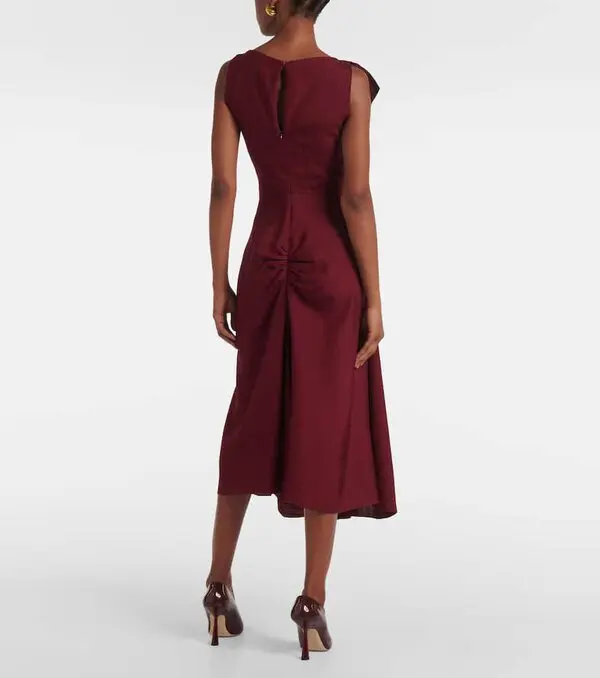 Victoria Beckham - Deconstructed Gathered Midi Dress