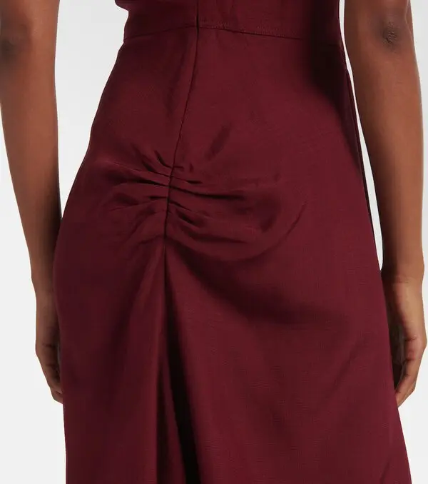 Victoria Beckham - Deconstructed Gathered Midi Dress