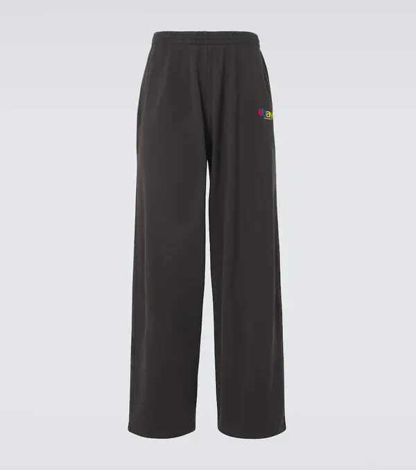 Balenciaga Printed Cotton Jersey Sweatpants