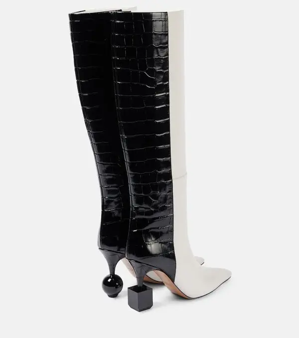 Jacquemus Les Bottes Bisou Leather Knee-high Boots