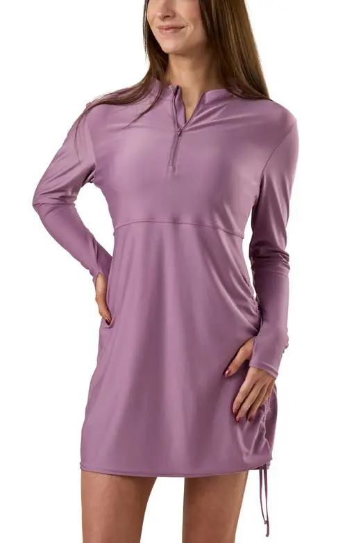UV SKINZ Convertible Swim Shirtdress - Grape