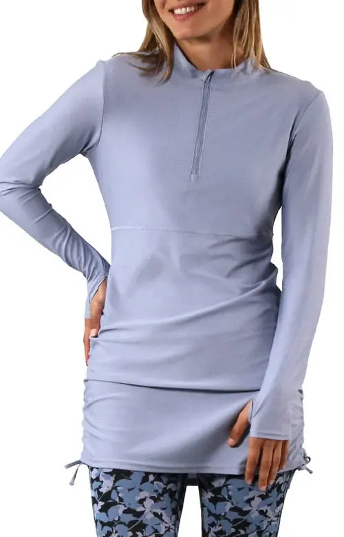 UV SKINZ Convertible Swim Shirtdress - Moon Dust