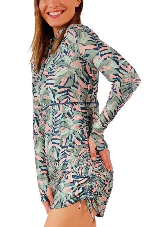 UV SKINZ Convertible Swim Shirtdress - Moonlit Canopy
