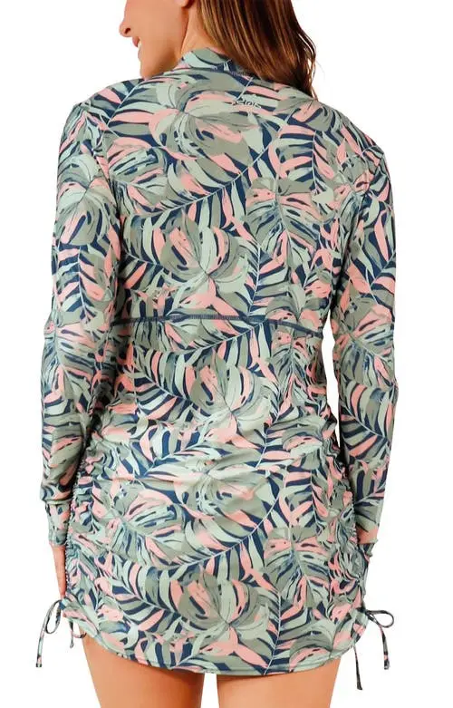 UV SKINZ Convertible Swim Shirtdress - Moonlit Canopy