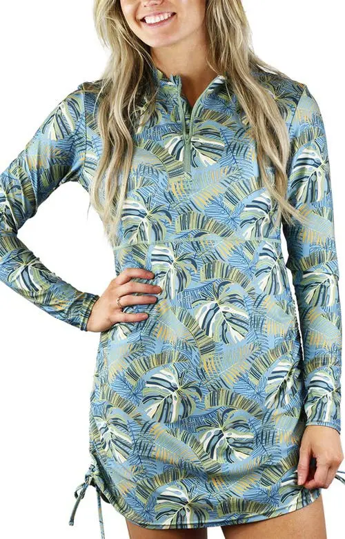 UV SKINZ Convertible Swim Shirtdress - Tahoe Tropical