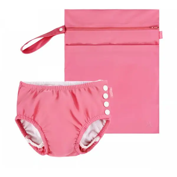 UV SKINZ Adjustable Swim Diaper Set - Wild Rose