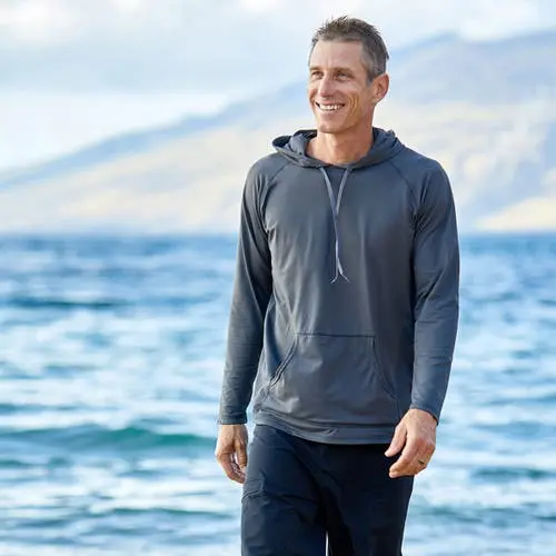 UV SKINZ Upf 50+ Pullover Hoodie - Charcoal