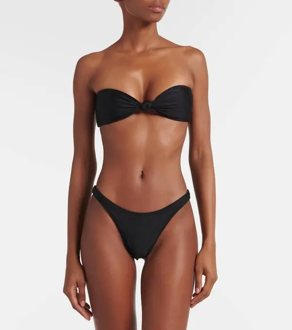 SAME Bandeau Bikini Top - Black