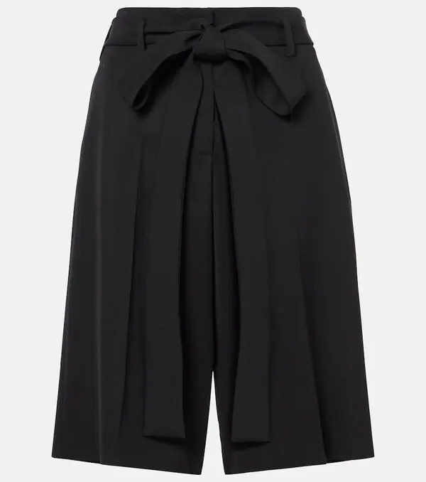 Valentino Garavani Virgin Wool Sablé Bermuda Pants