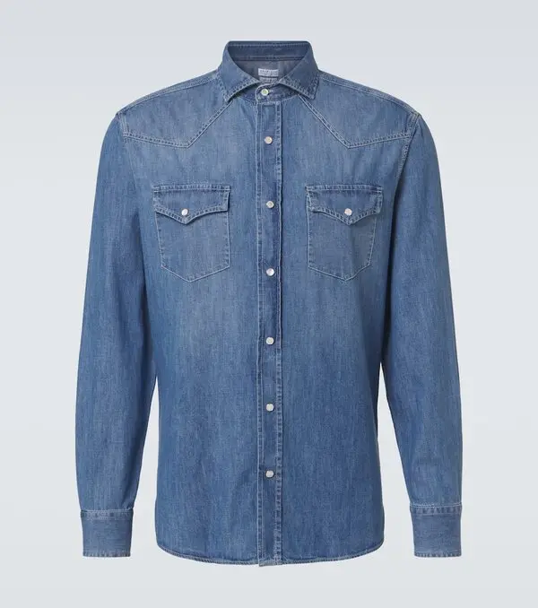 Brunello Cucinelli Denim Shirt