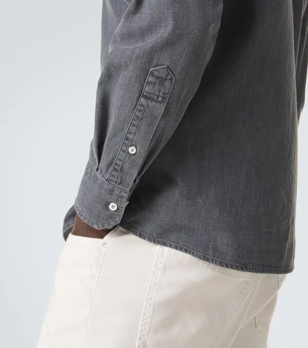 Brunello Cucinelli Denim Shirt - Grey