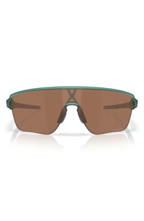Oakley Corridor 142mm Semi Rimless Prizm™ Polarized Shield Sunglasses - Trans Pacific/prizm Tungsten