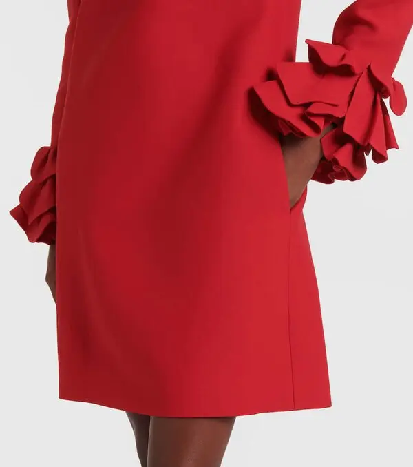 Valentino Garavani Crepe Couture Minidress - Red