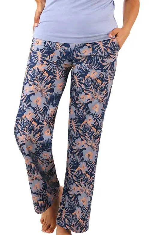 UV SKINZ Lounge Pants - Washed Navy Paradise