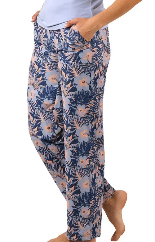UV SKINZ Lounge Pants - Washed Navy Paradise