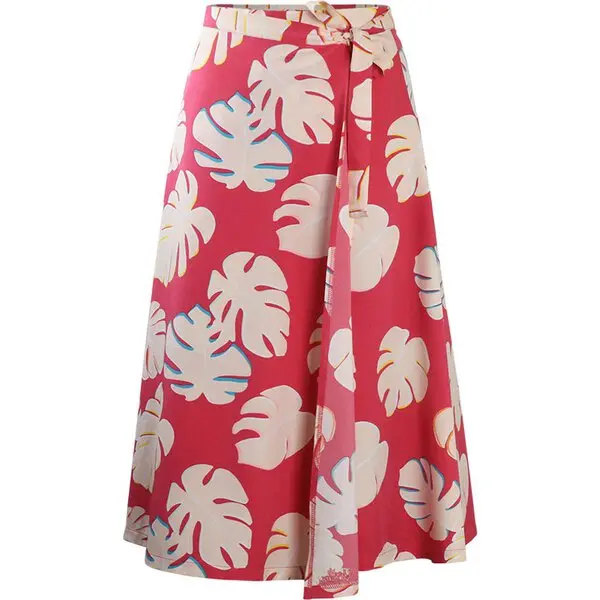 UV SKINZ Wrap Skirt - Berry Flora