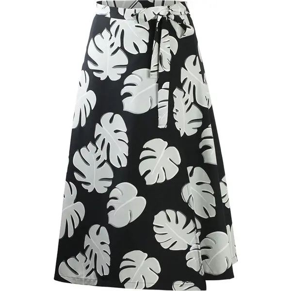 UV SKINZ Wrap Skirt - Black Flora