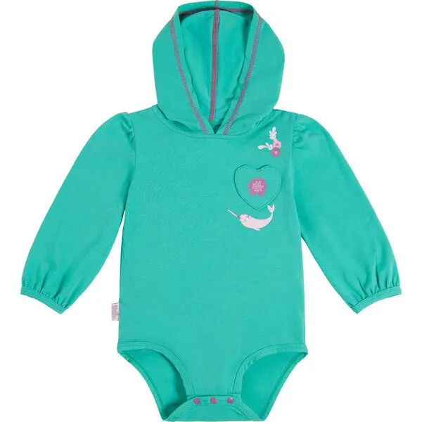 UV SKINZ Hooded Sunzie - Turquoise Narwhal