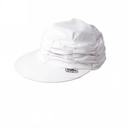 UV SKINZ Ruched Sun Cap - White