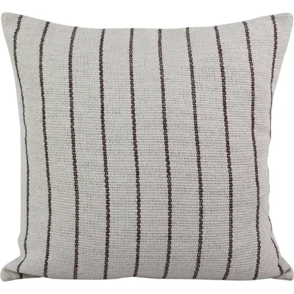 MANUSHI Cotton Striped Pillowcover - Beige