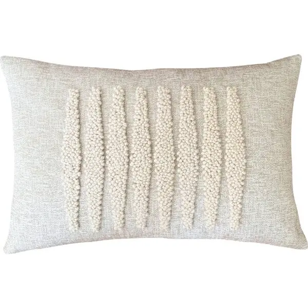 COTTON TREE Punch Needle Pillowzulu Patterncover + Insert - Natural