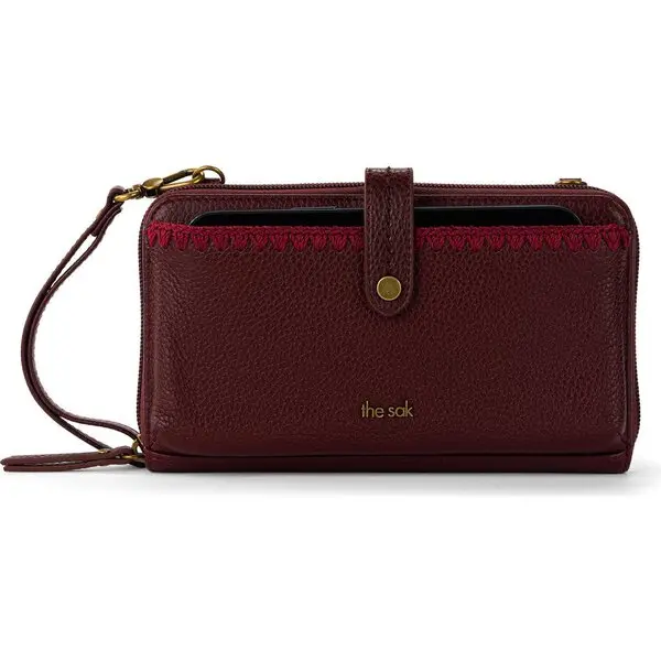 THE SAK Iris Smartphone Crossbody Bag - Black Cherry