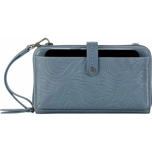 THE SAK Iris Smartphone Crossbody Bag - Maritime Wave Emboss