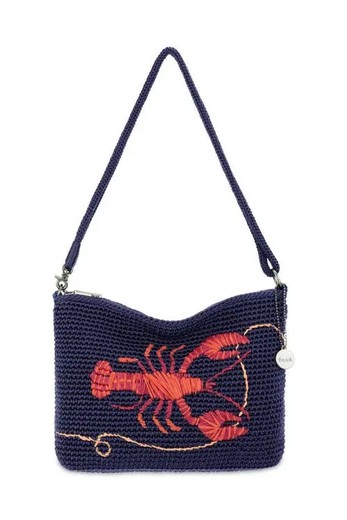THE SAK Lumi Convertible Crossbody Hand Crochet Bag - Lobster