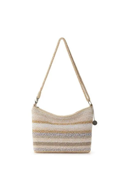 THE SAK Lumi Convertible Crossbody Hand Crochet Bag - Sand Stripe