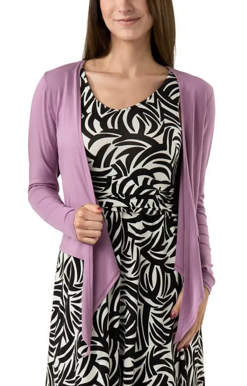 UV SKINZ Long Sleeve Crossover Wrap - Grape