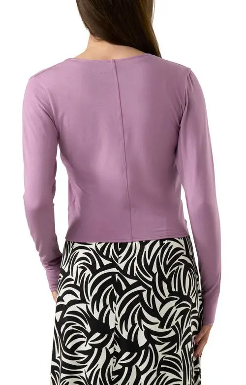 UV SKINZ Long Sleeve Crossover Wrap - Grape