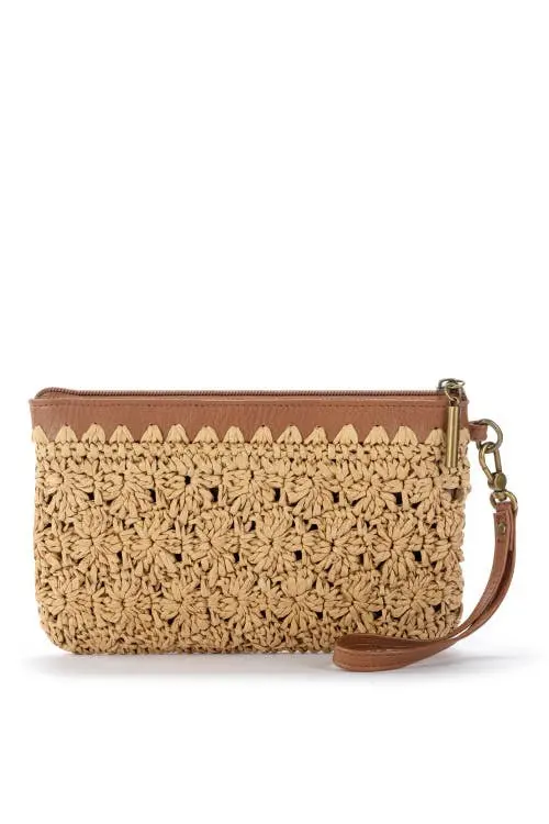 THE SAK Vita Wristlet - Natural Primrose Straw