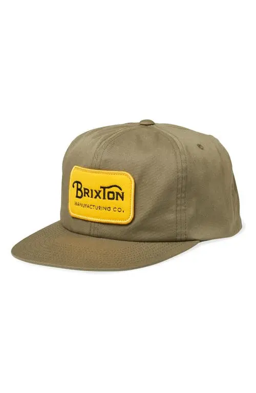 Brixton Grade Hp Twill Baseball Cap - Olive Surplus