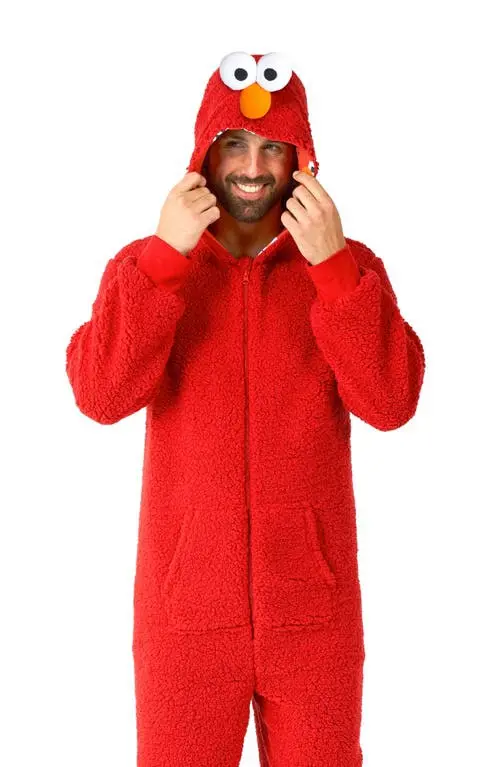 Opposuits Sesame Street® Fleece Jumpsuit - Red