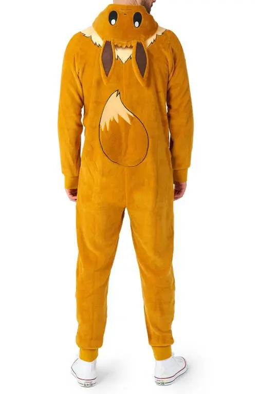 Opposuits Pokémon™ Eevee Hooded Long Sleeve Fleece Jumpsuit